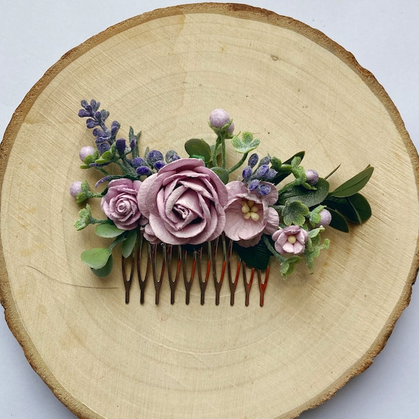 Flower Hair Comb - Etsy