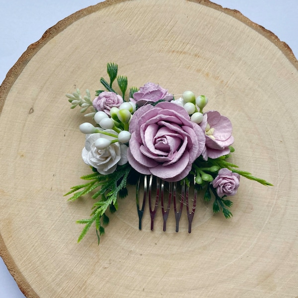 Flower Hair Comb - Etsy