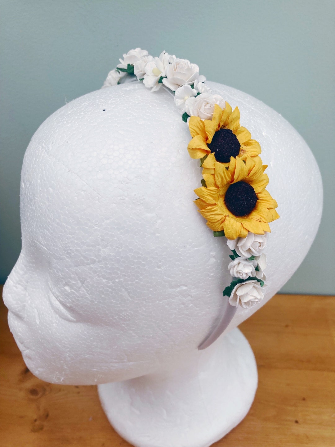 Sunflower Headband / Flowergirl Crown / Sunflower Crown / Flower Girl ...