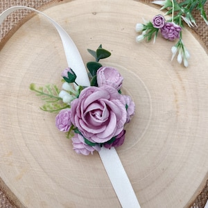 Small Flower Wrist Corsage / Bridesmaid Wrist Corsage / Prom Corsage ...