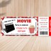 Cinema Birthday Invitation Editable, Cinema Visit Invitation, Voucher ...