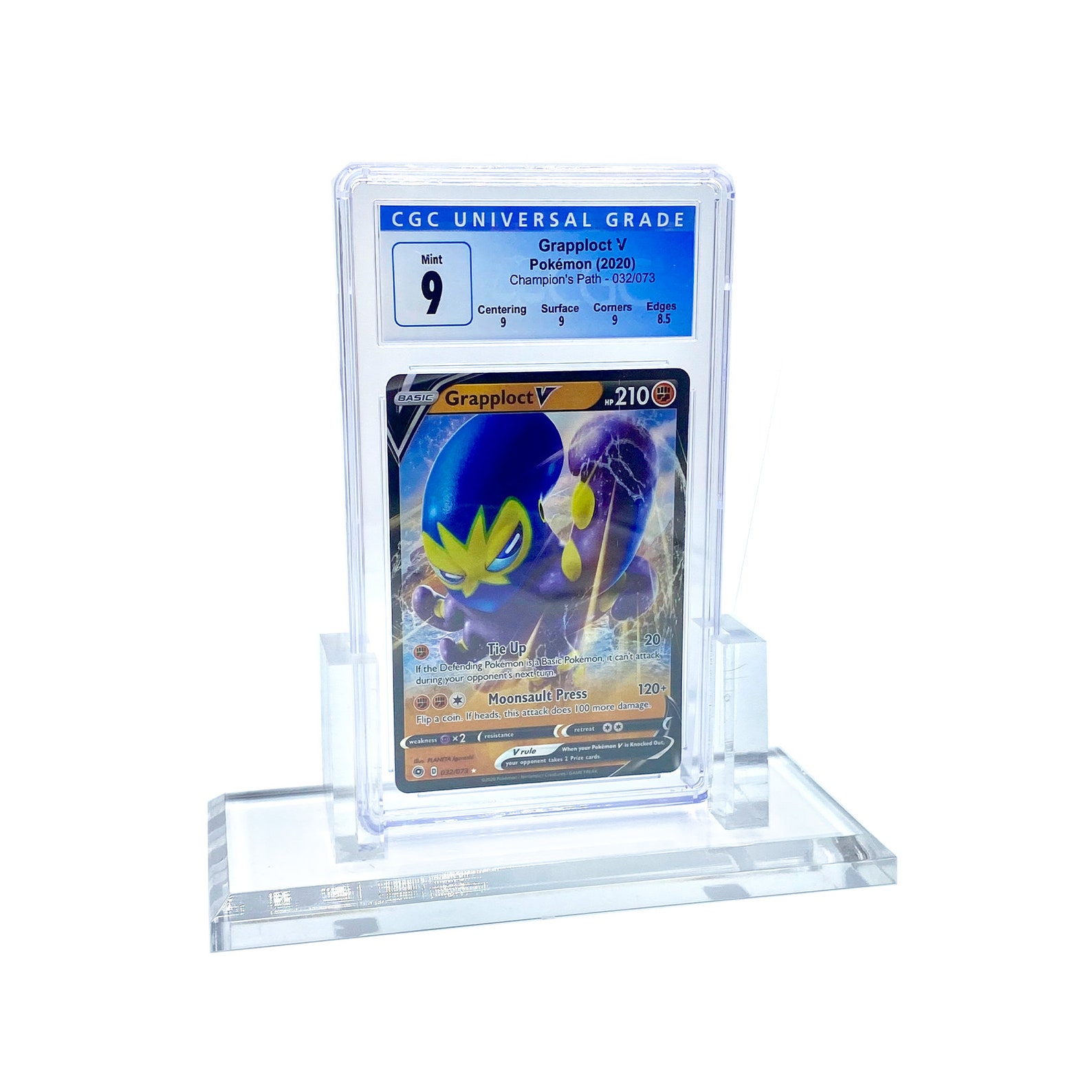 Heavy Acrylic Display Stand for CGC / PSA Graded Card Slabs - Elegant ...