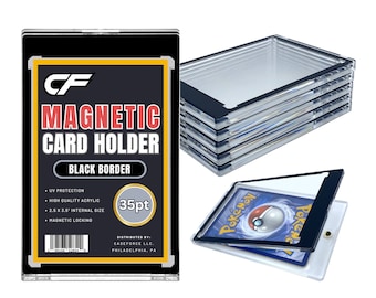 CF Magnetic Card Holder One Touch Case RED BORDER - 35PT-260PT Sizes - Etsy