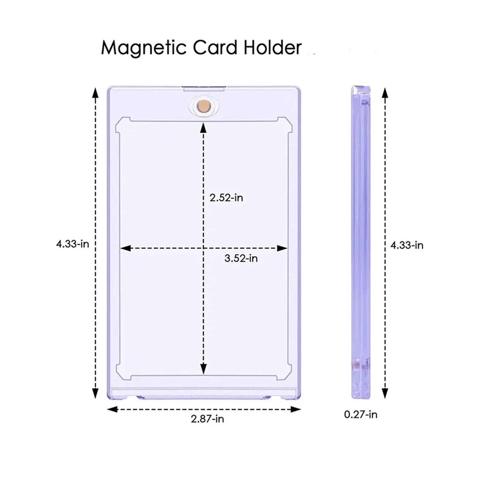 CF Magnetic Card Holder One Touch Case RED BORDER - 35PT-260PT Sizes - Etsy