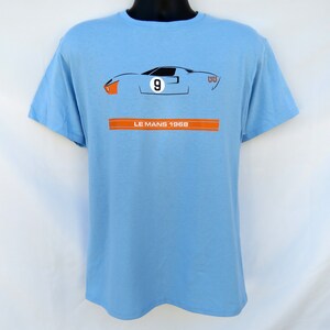 1968 Ford GT40 Mark 1 Le Mans 24 Hours Race Winning T-shirt Team Orange ...