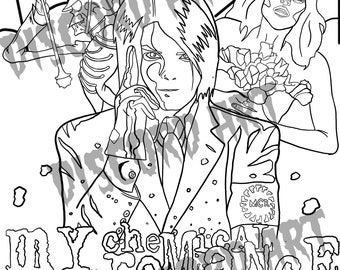Mcr Coloring Book - Etsy