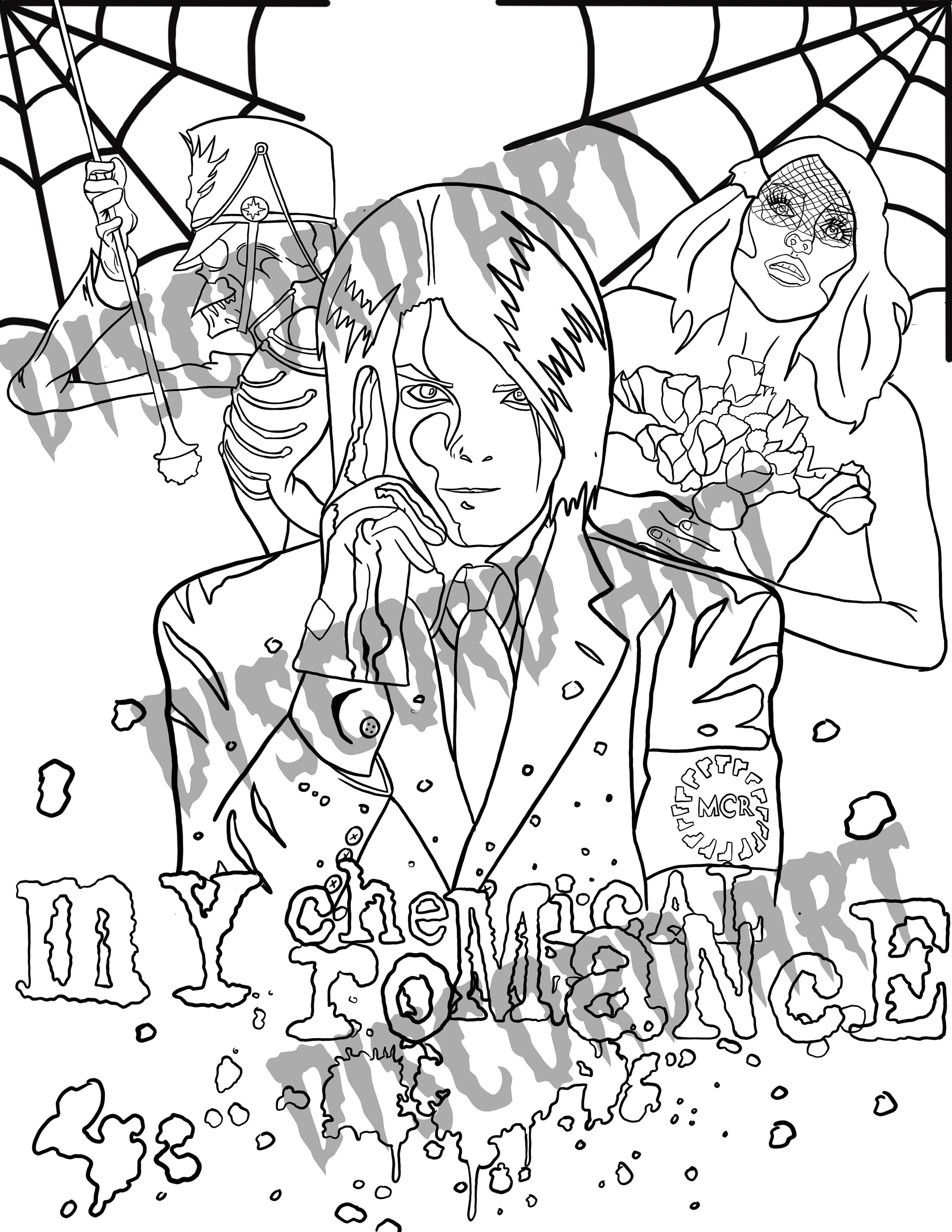 My Chemical Romance Coloring Pages Coloring Pages