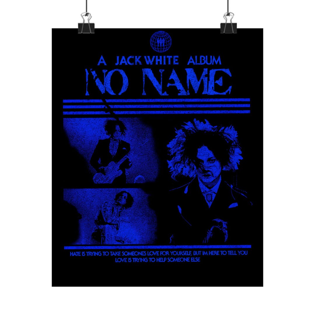Jack White No Name Album Matte Poster Voodoo TMR - Etsy