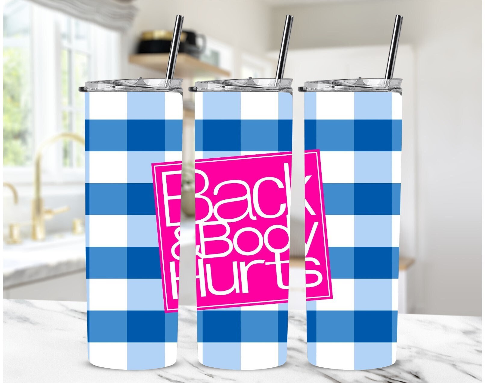 Back & Body Hurts Tumbler Png and Jpg for 20 OZ Sublimation Skinny ...