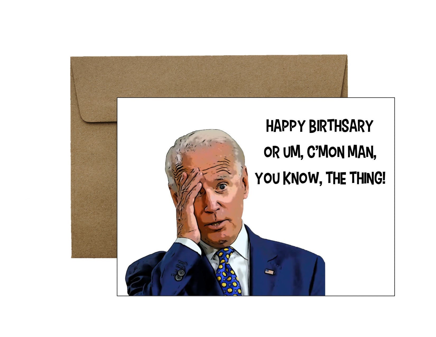 Biden Birthday or Anniversary Greeting Card Digital Download - PDF ...