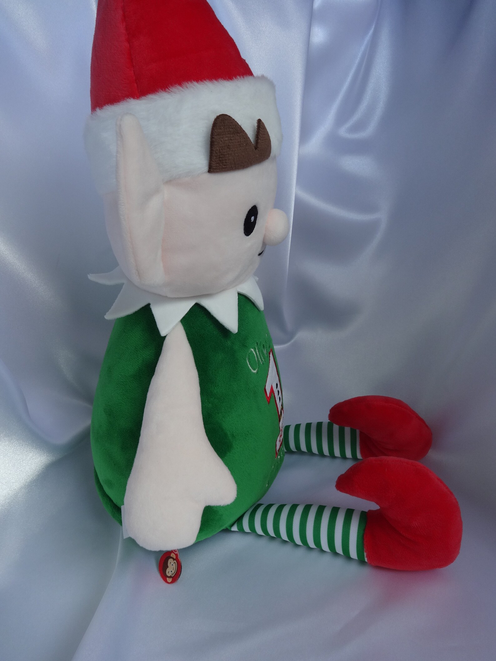 Personalized Embroidered Elf Stuffed Plushy Animal, First Christmas ...