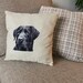 Black Labrador 14x 14 Pillow - Etsy