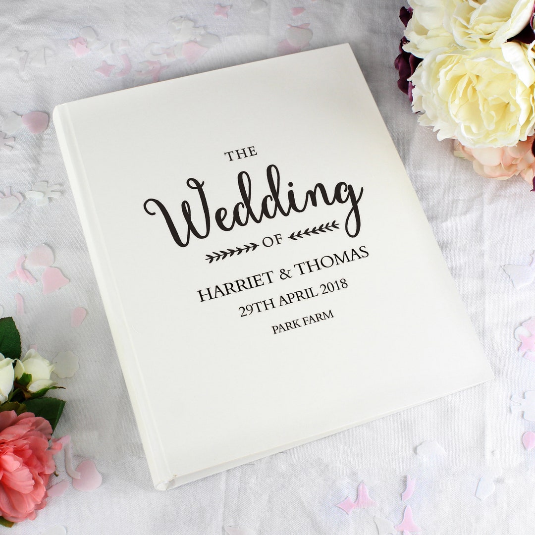 Personalised Rustic Traditional Wedding Album - Wedding Gift | Gift for ...