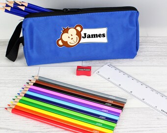 Monkey Pencil Case - Etsy UK