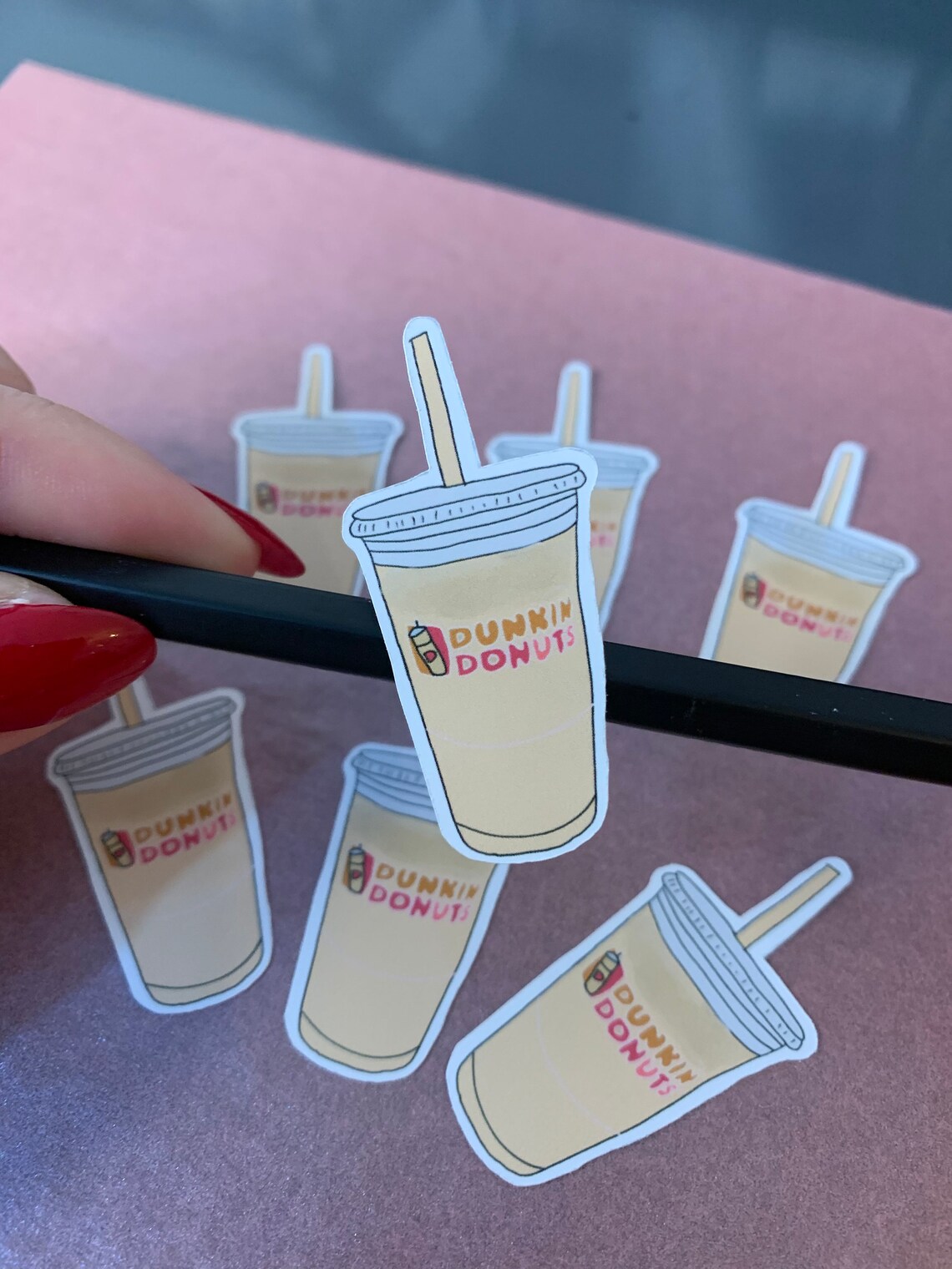 Dunkin Doughnut Drink Milkshake Print Stickers set of 6 - Etsy