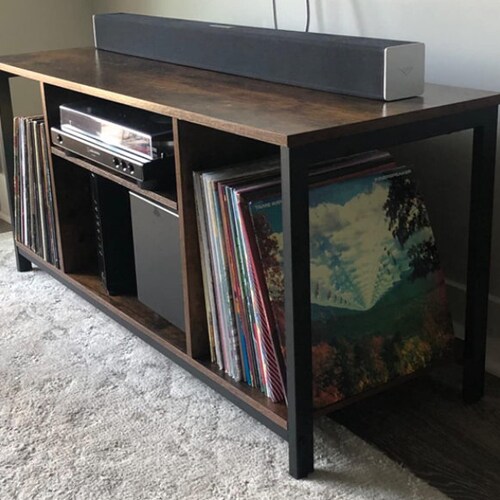 Modern Industrial Media Console Console Table TV Stand | Etsy