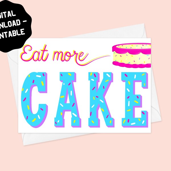 Eat More Cake - Etsy