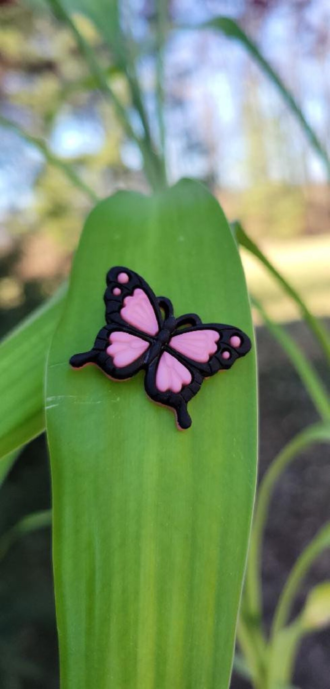 Magnetic Plant-safe Pins Pink Butterfly Leaf Plant Magnet - Etsy