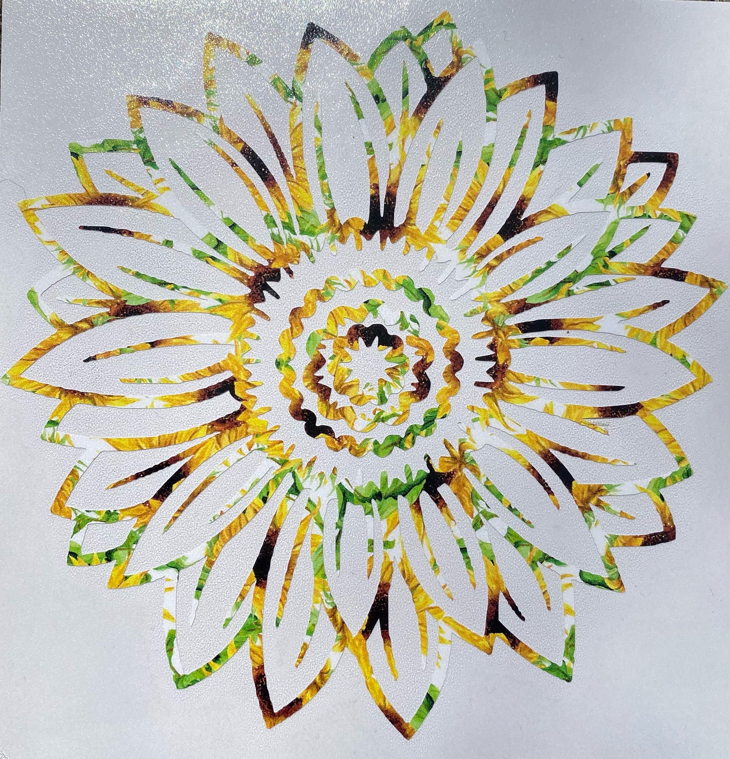 Sunflower Car Window Mirror Glass Decal - Etsy