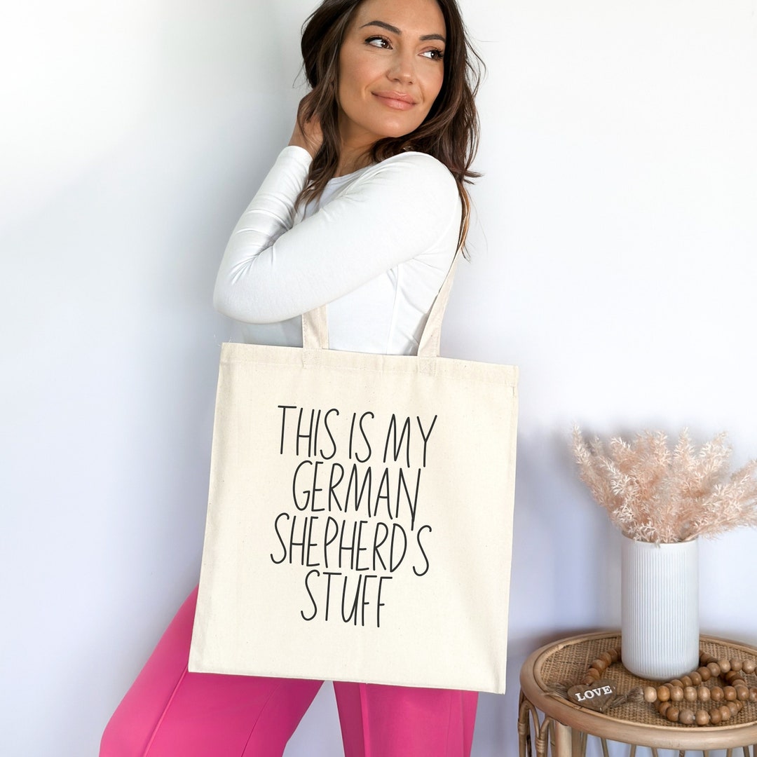 German Shepherd Dog Tote Bag, Canvas Tote Bag, Canvas Bag, Dogs ...