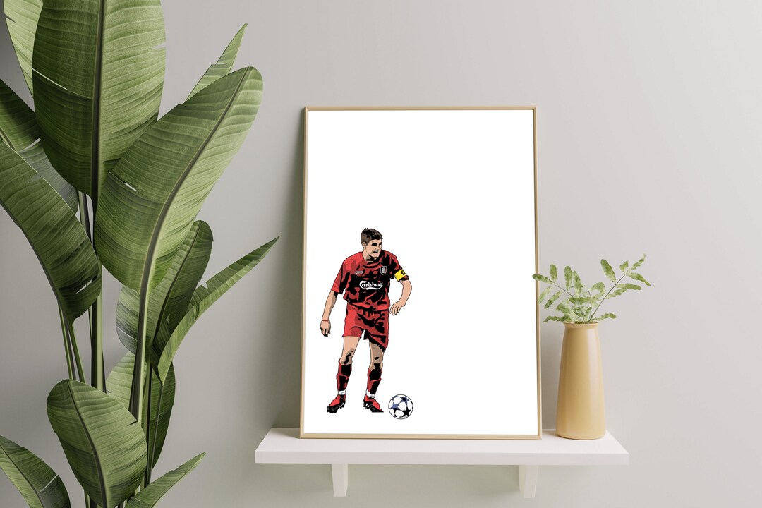Steven Gerrard Inspired Poster/print Wall Art Football Soccer Sport ...