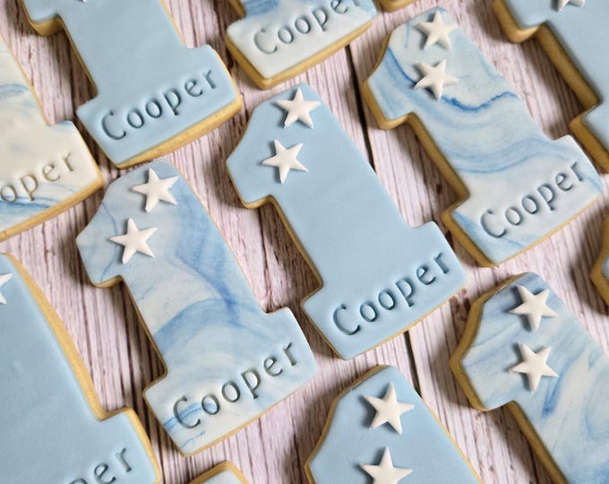 Number Iced Biscuits (any Theme) - Etsy UK