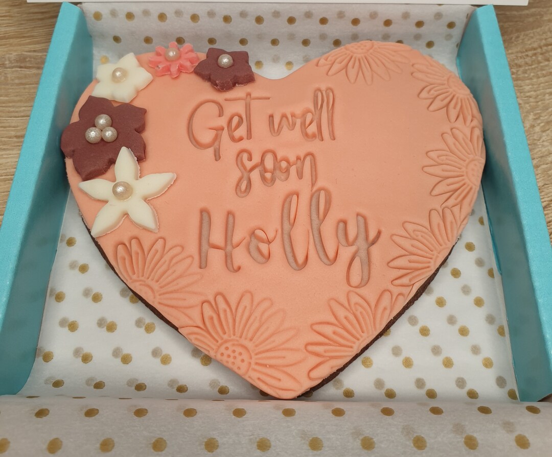 Single Heart Cookie/personalised Cookie/ Gift/ Birthday Gift/ Thank You ...
