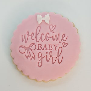 Its a Girl Cookies/ Baby Shower/ New Baby Girl/ Baby Girl Gift/ New Mum ...