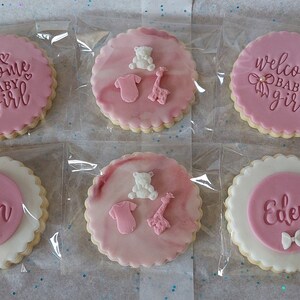 Its a Girl Cookies/ Baby Shower/ New Baby Girl/ Baby Girl Gift/ New Mum ...