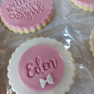 Its a Girl Cookies/ Baby Shower/ New Baby Girl/ Baby Girl Gift/ New Mum ...