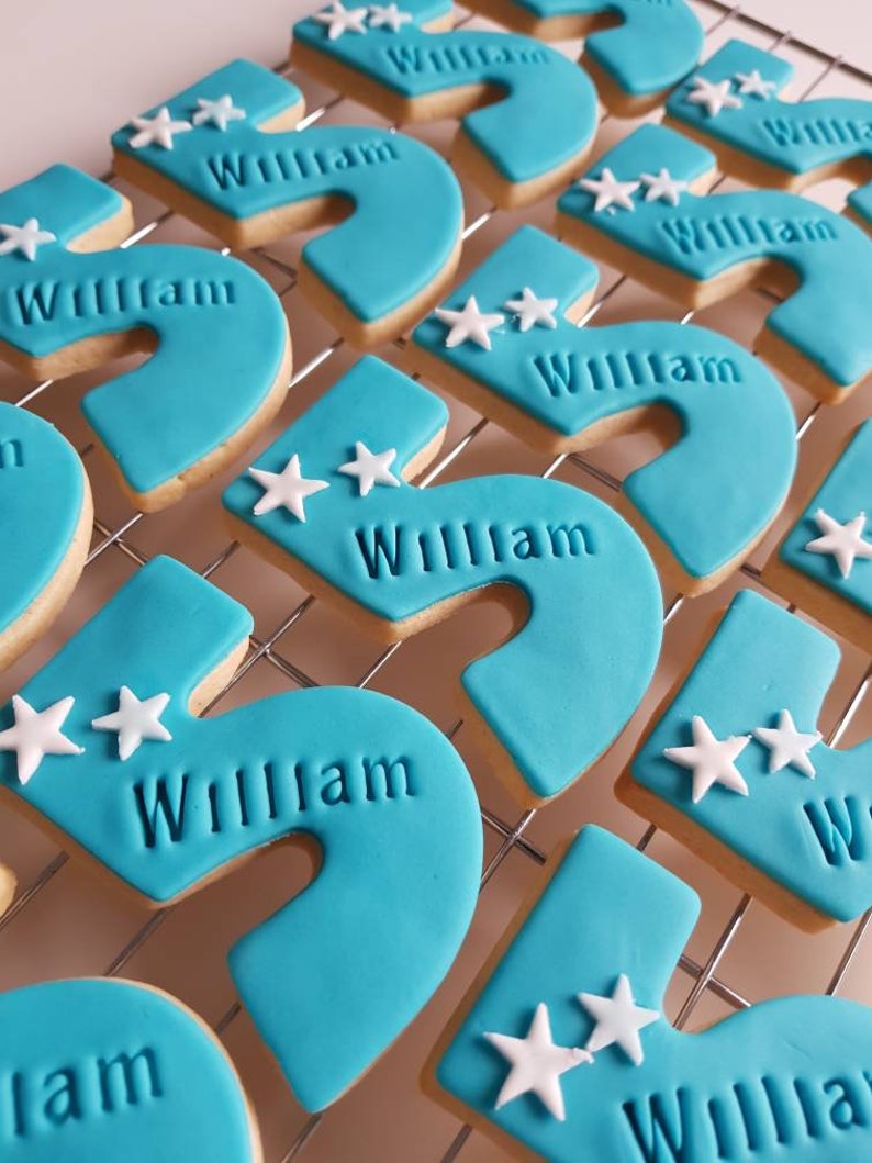Birthday Cookies Birthday Biscuits Number Cookies Party - Etsy UK