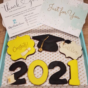 Personalised Graduation Biscuits/ Graduation Cookies/ Graduation Gift ...
