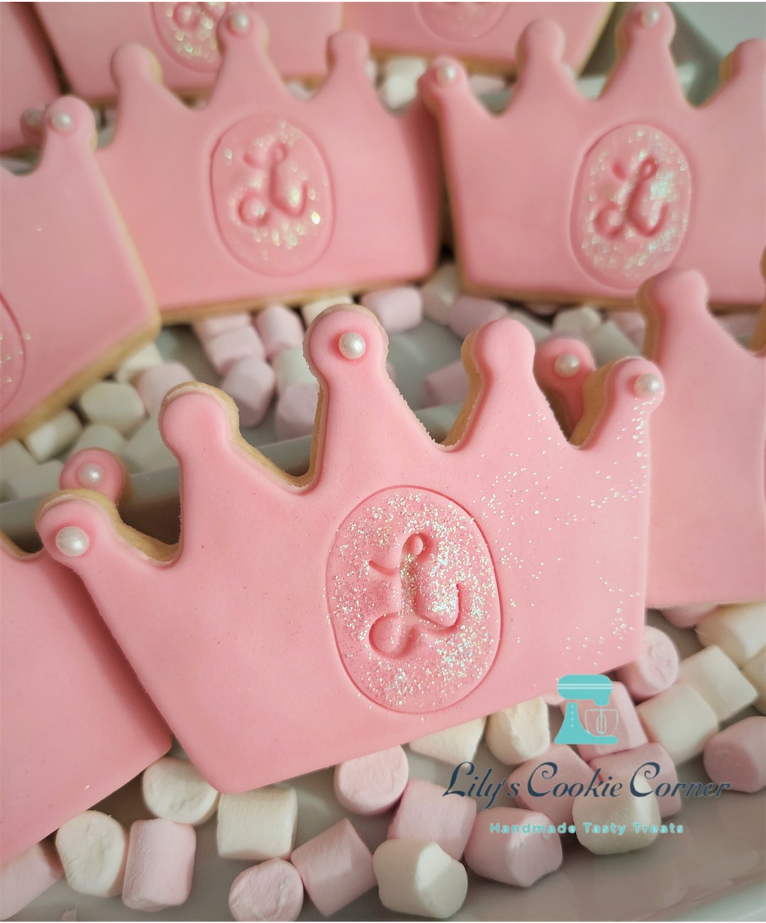 Crown Cookies, Princess Cookies, Tiara Cookies, Princess Party, Crown ...