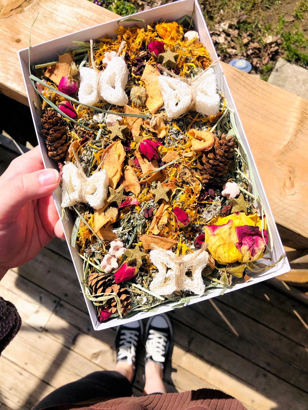 Butterfly Forage Snack, Rabbit Forages, Pet Bunny Food Toppings - Etsy