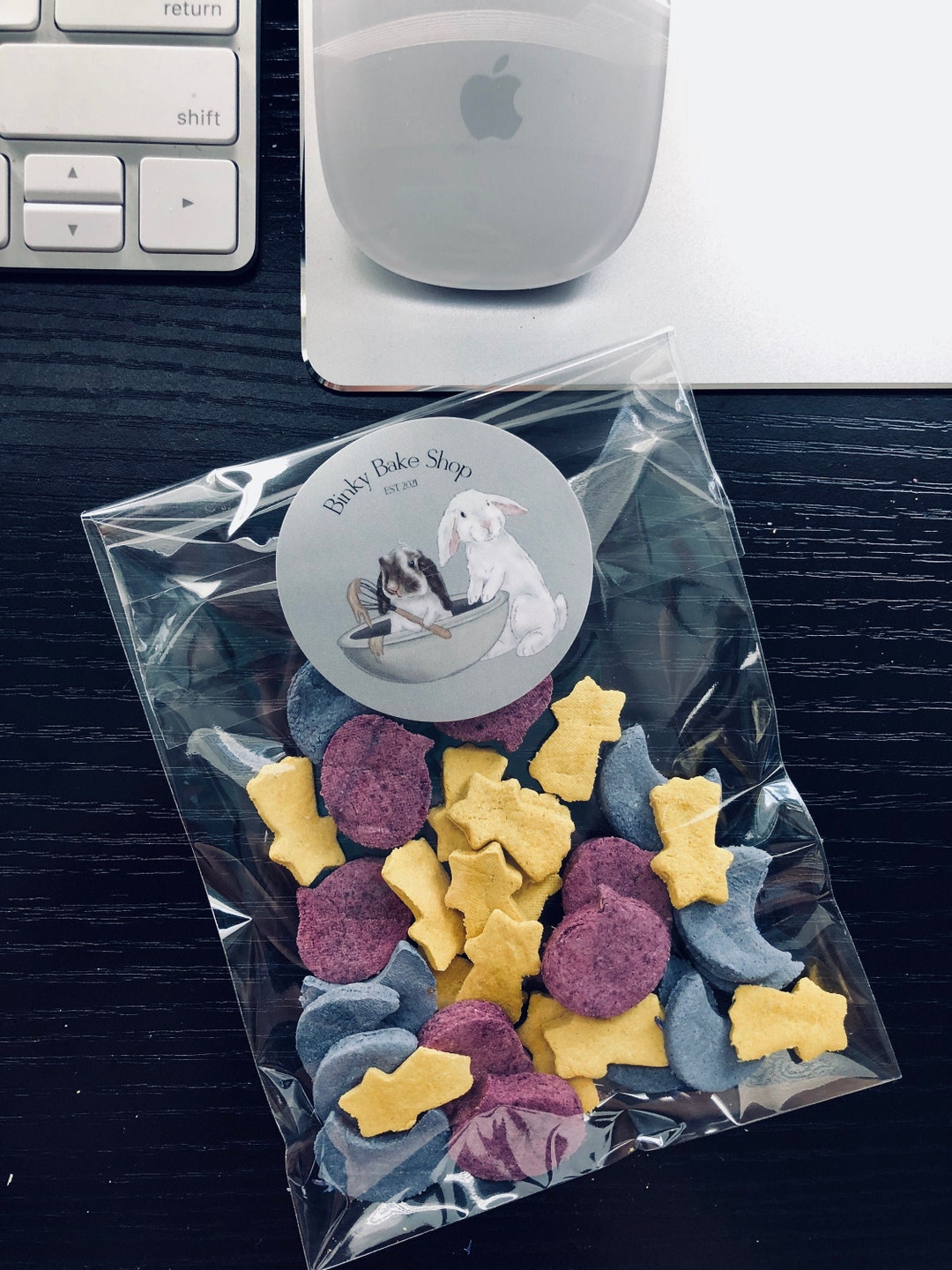 Neon Galaxy Bites, All Natural and Organic Rabbit Treats, Bunny Treats ...