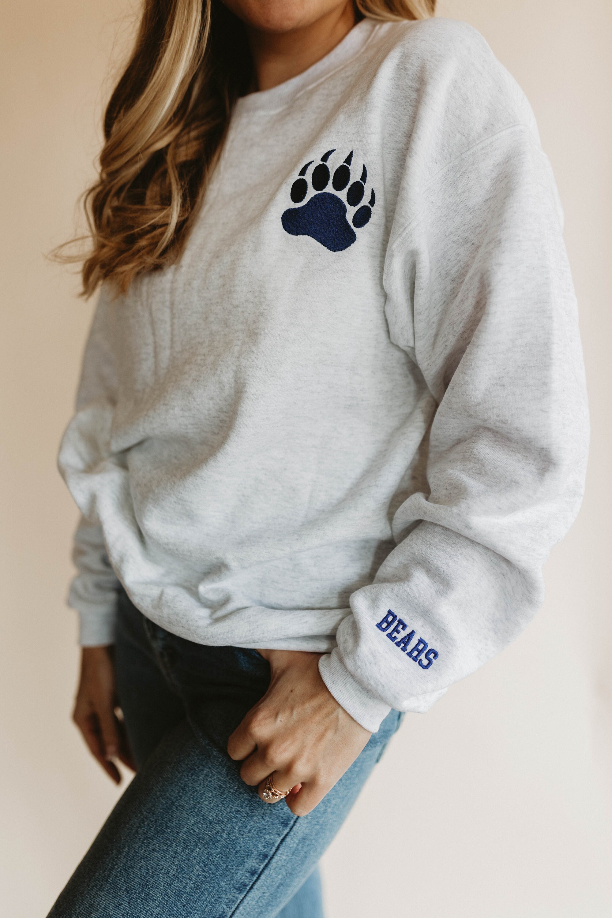 Paw Print Bear Sleevest. Joe Bears Apparel Oversized - Etsy