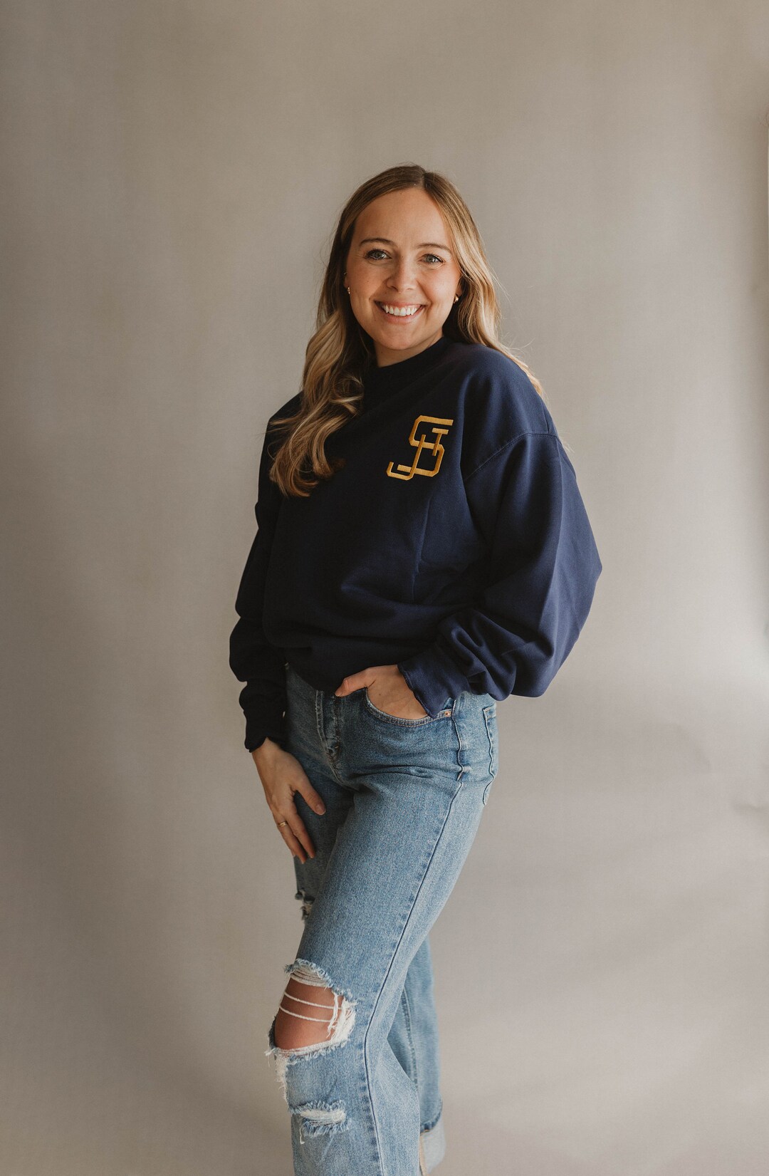 St. Joe Bears Oversized Crewneck Sweatshirt| STJ| Bear Pride| Maze ...