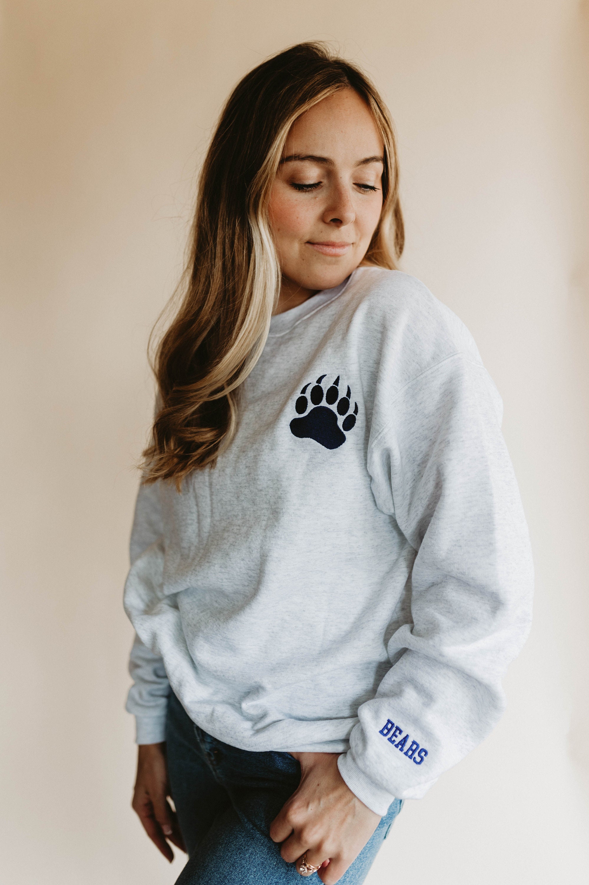 Paw Print Bear Sleevest. Joe Bears Apparel Oversized - Etsy