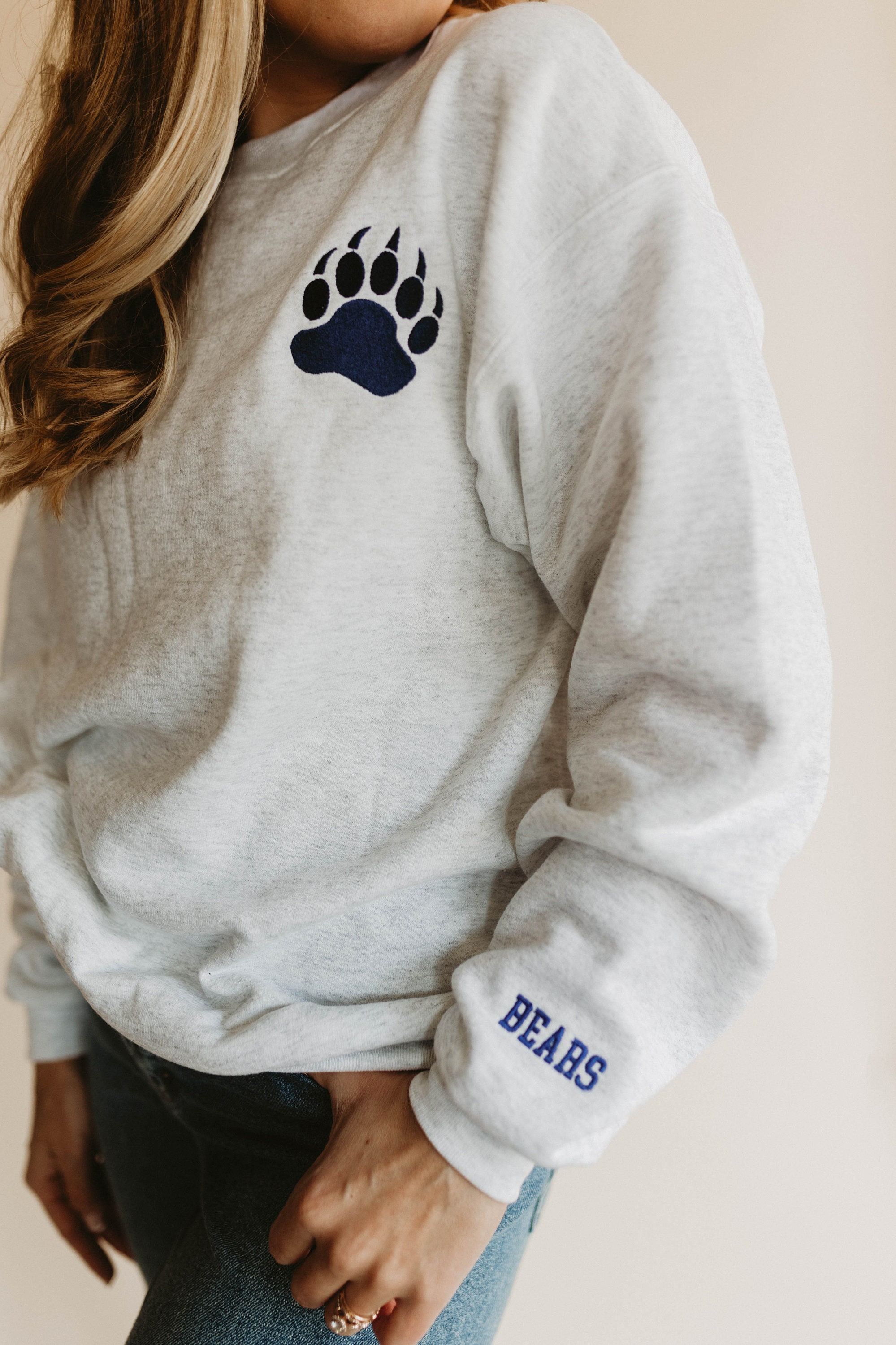 Paw Print Bear Sleevest. Joe Bears Apparel Oversized - Etsy