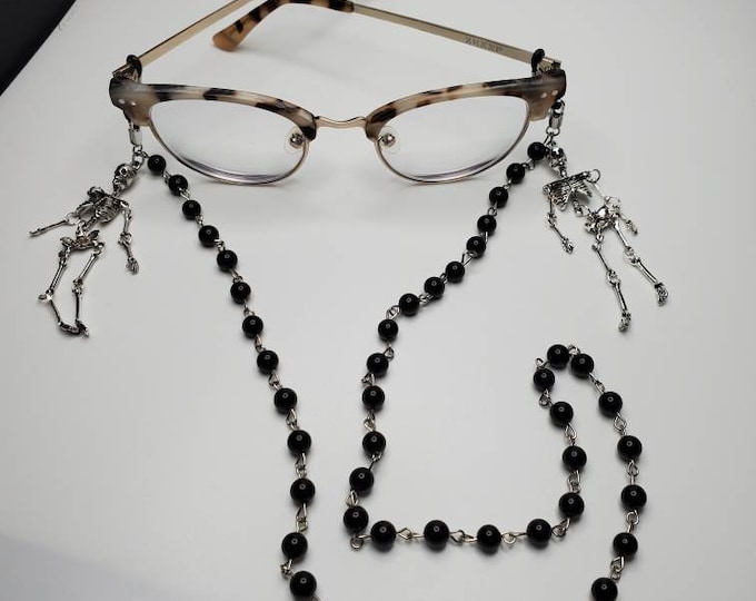 Gothic, Spooky, Skeleton Glasses Chain. - Etsy