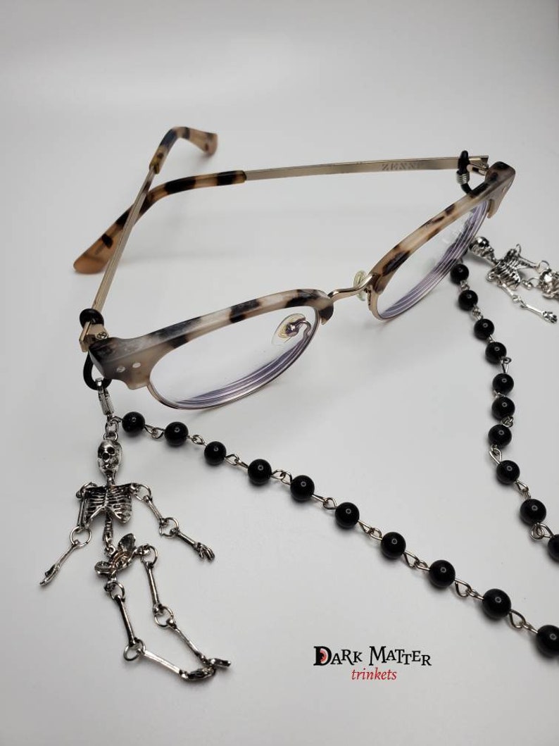 Gothic, Spooky, Skeleton Glasses Chain. - Etsy