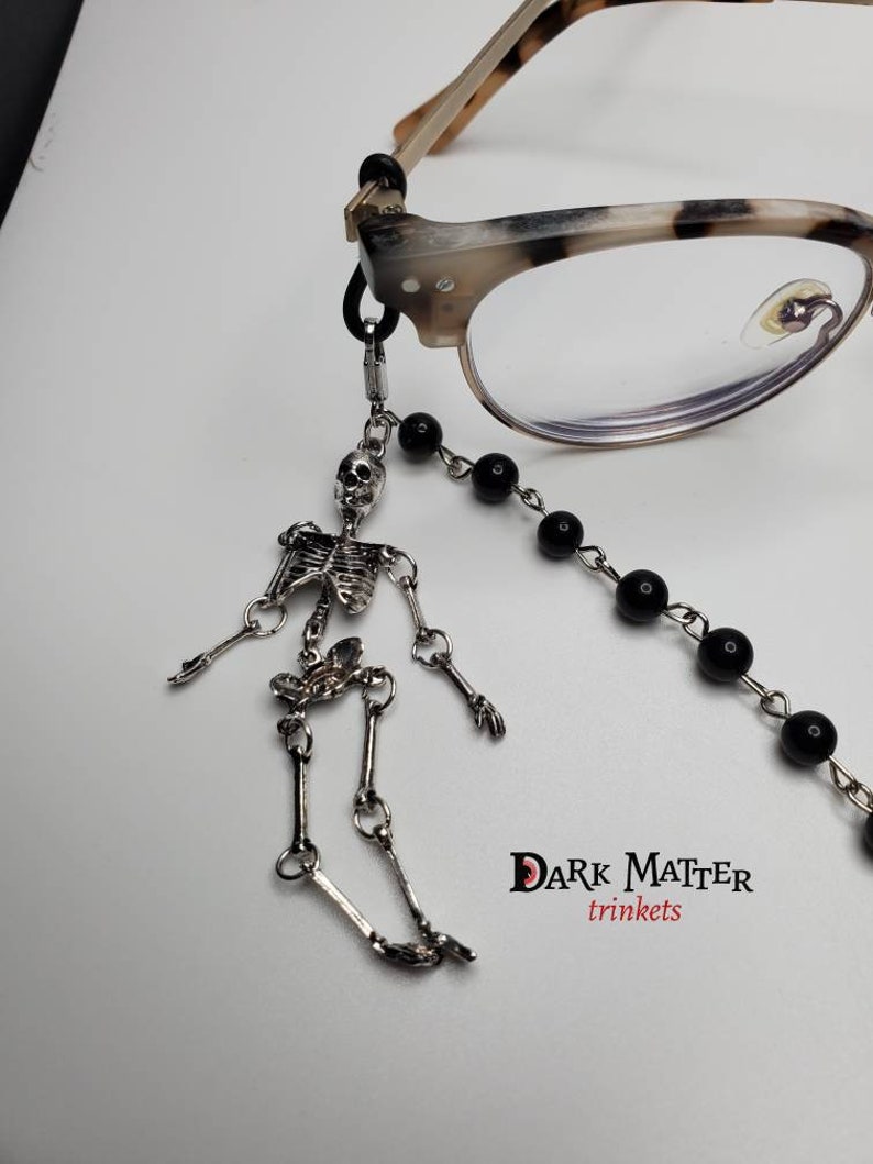 Gothic, Spooky, Skeleton Glasses Chain. - Etsy