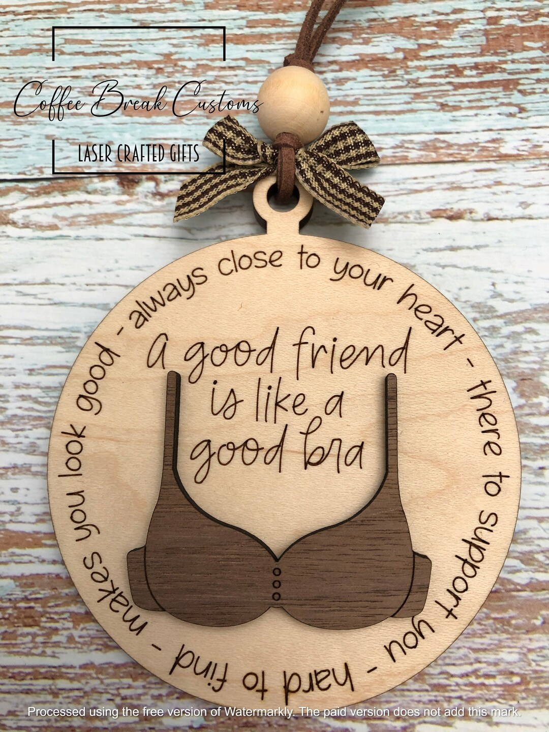 Friend Like a Bra Ornament SVG, Digital File Only, Friend Christmas ...
