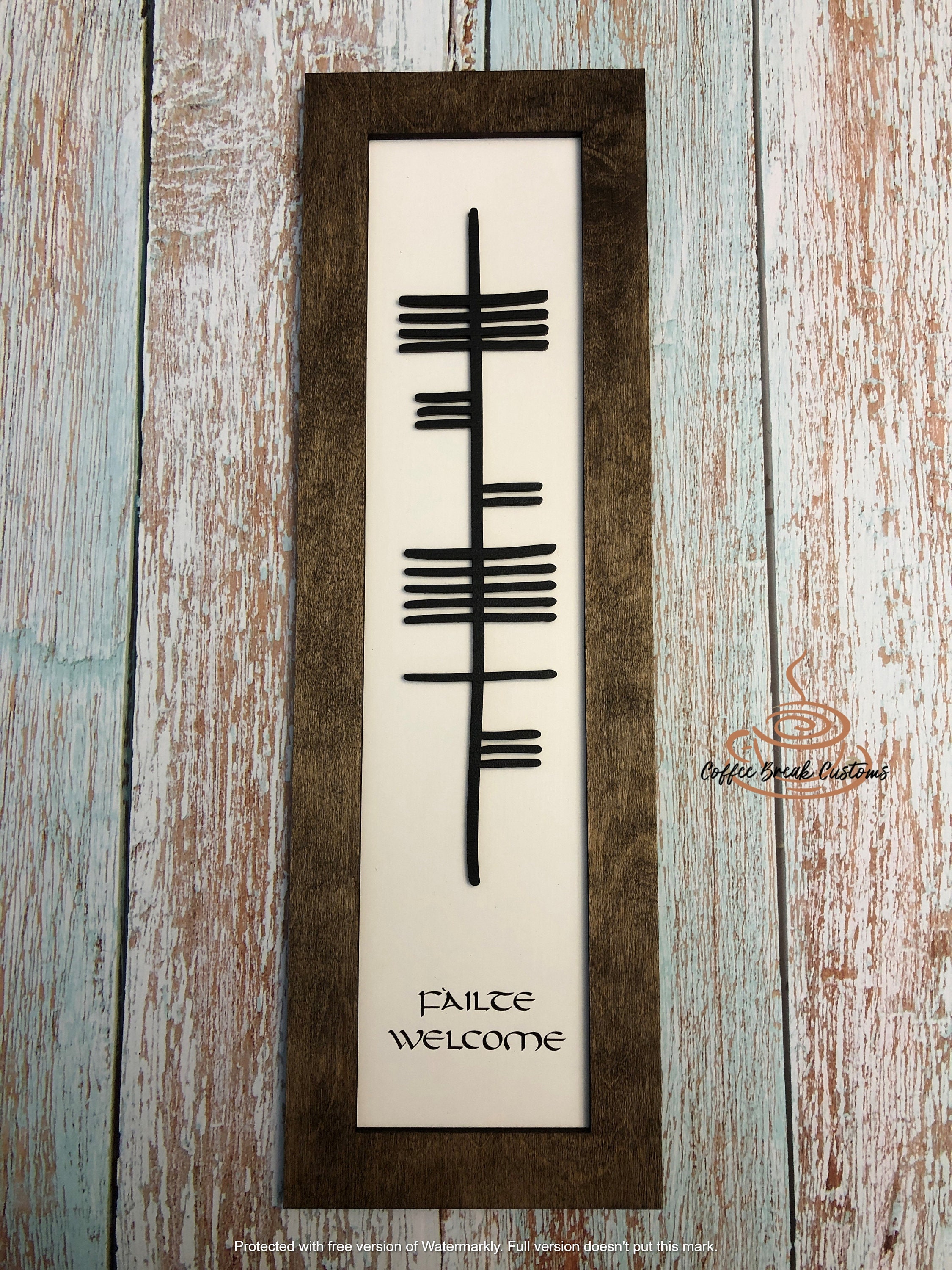 Ogham Script full Bundle Sign Digital Cut File Irish | Etsy