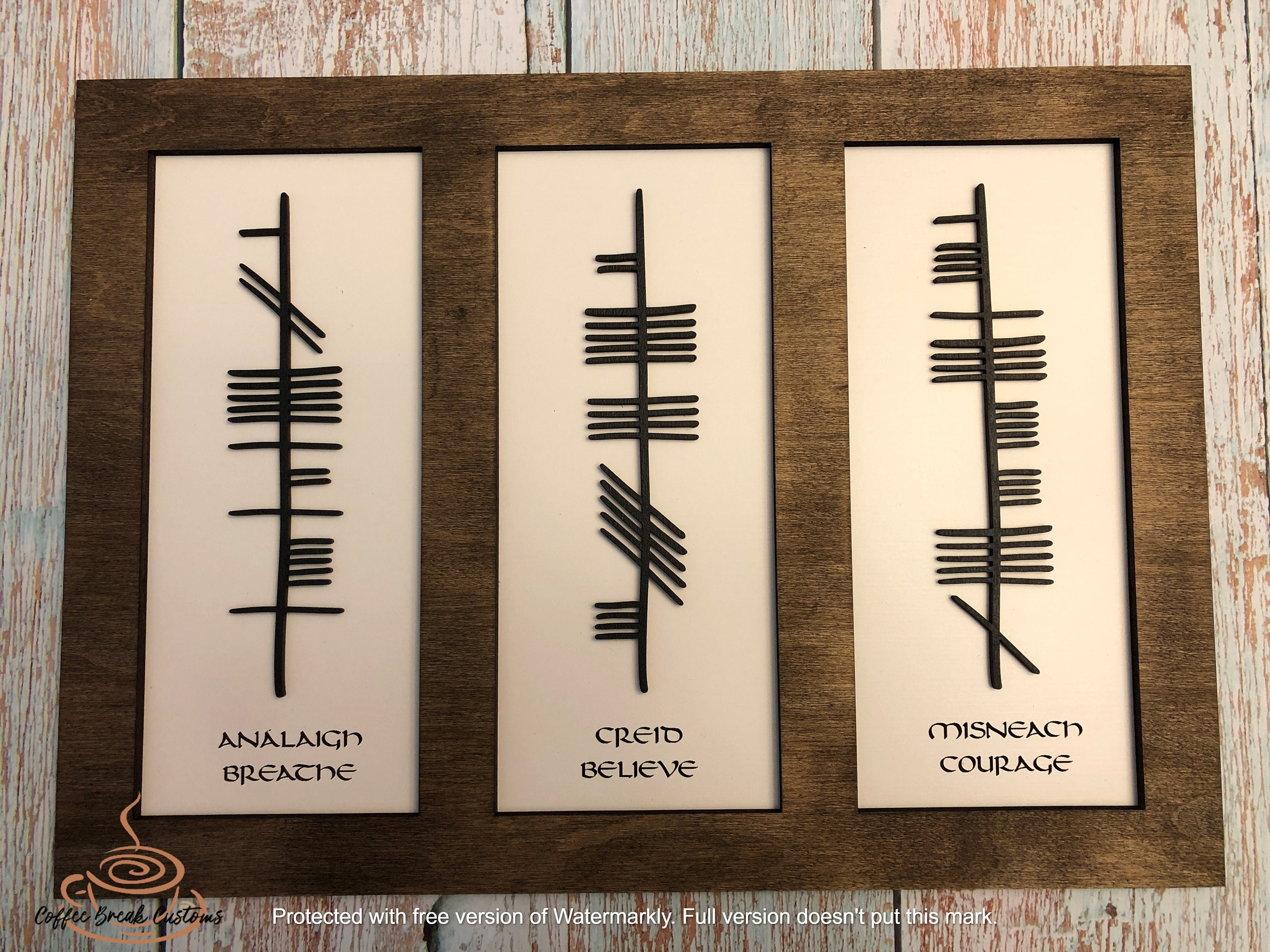 Ogham Script full Bundle Sign Digital Cut File Irish | Etsy