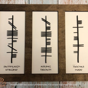 Ogham Script (full Bundle) Sign Digital Cut File, Irish Scriptures SVG ...