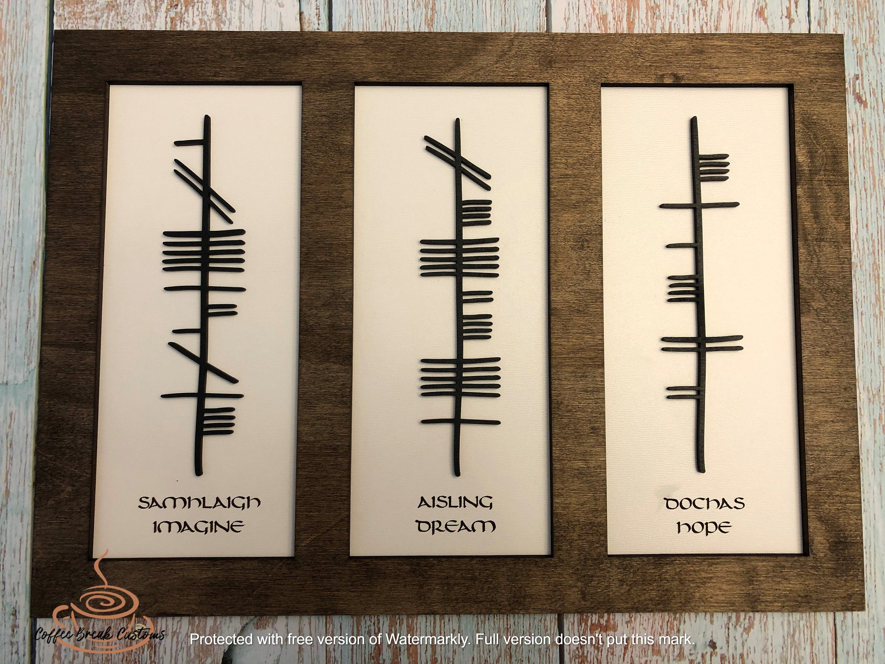 Ogham Script full Bundle Sign Digital Cut File Irish | Etsy