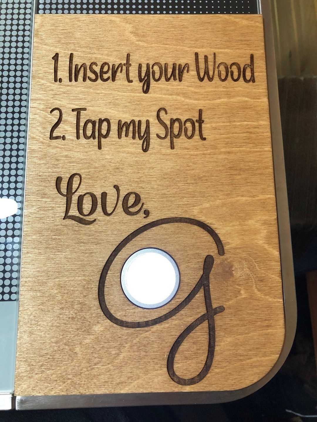 Glowforge Button Decoration Insert Wood SVG - Etsy