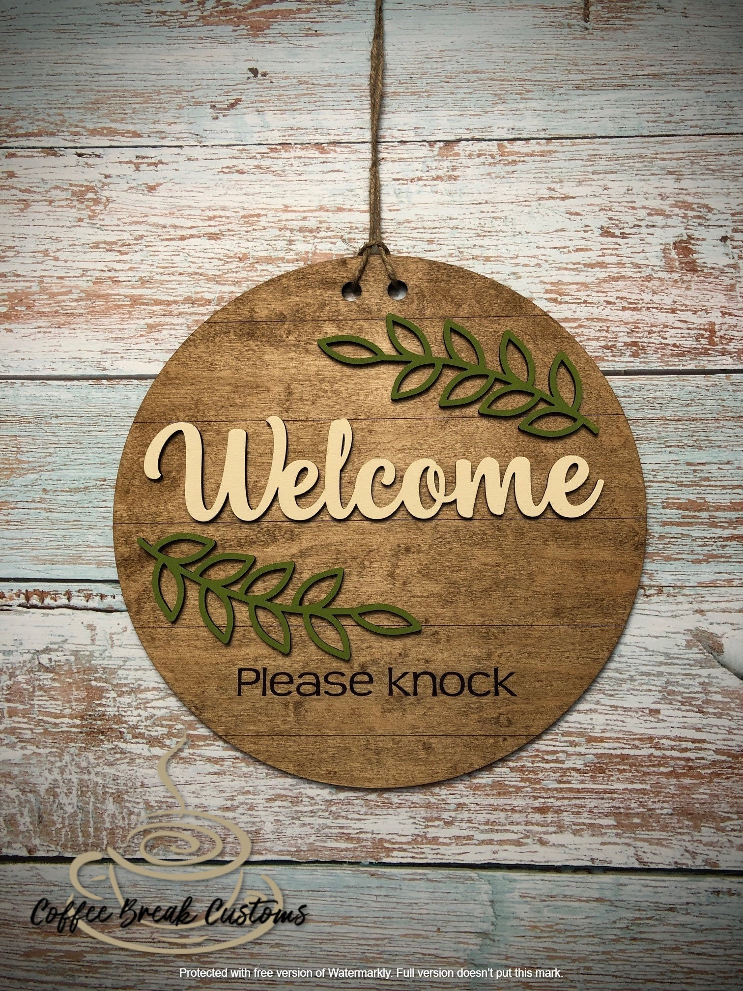 Reversible Meeting in Progress/ Welcome Sign in 2 Shapes, SVG, Digital ...