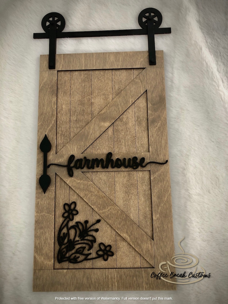 Barn Door Wall Sign SVG With Many Add-ons | Etsy